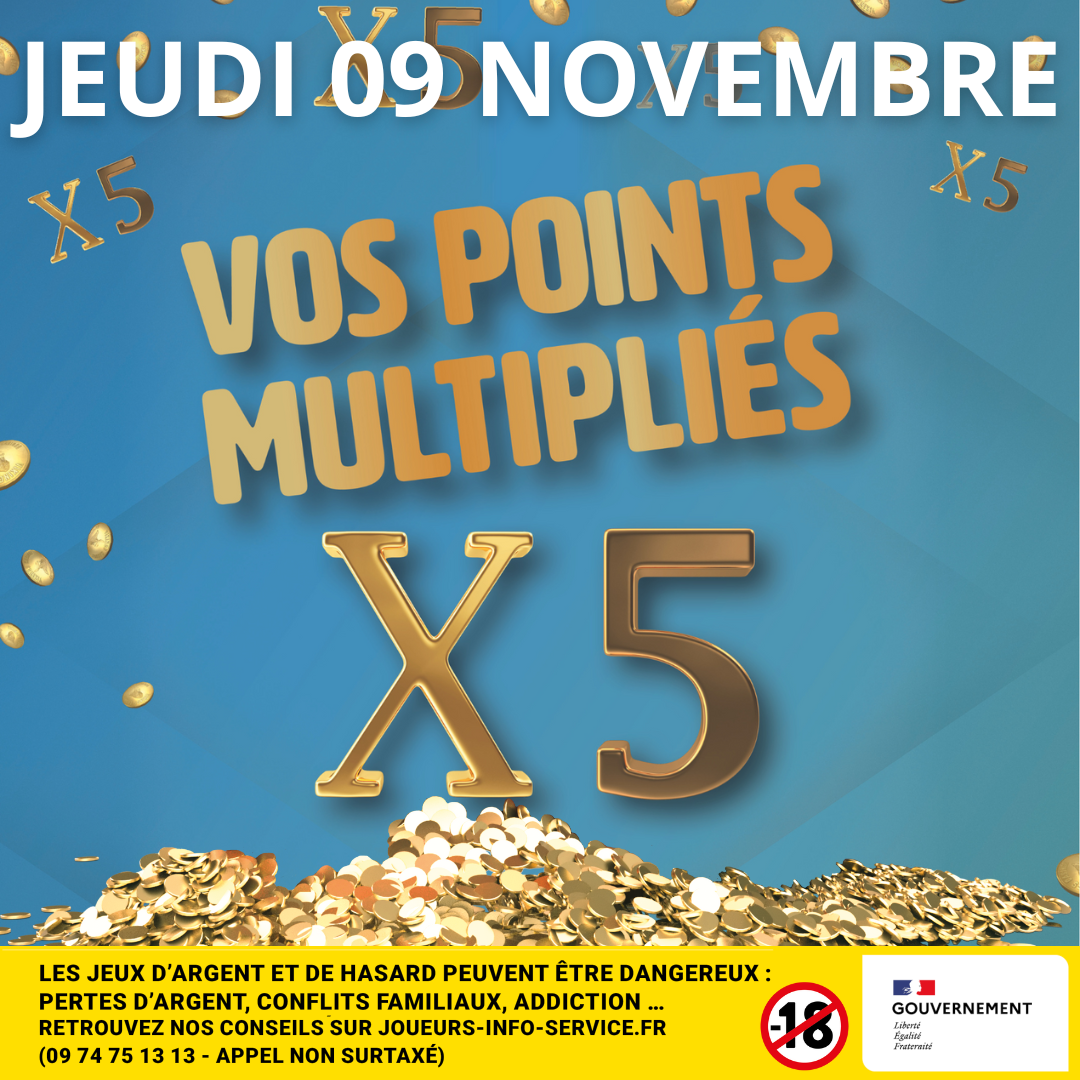 POINTS X5 | Casino de Castera-Verduzan
