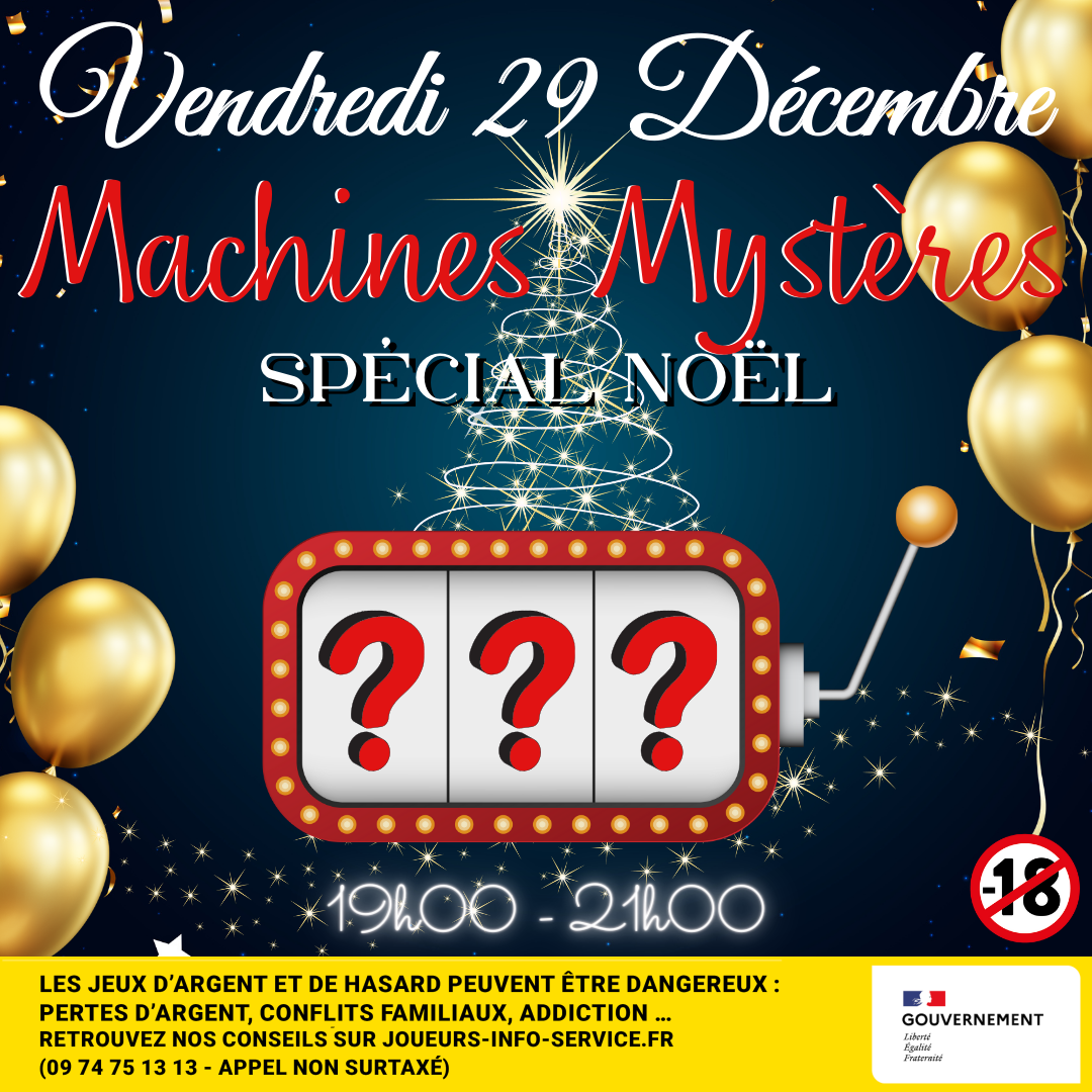 MACHINES MYSTERES DE NOEL | Casino de Castéra-Verduzan